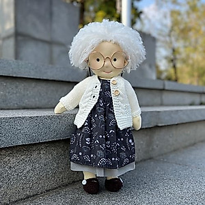 BlissfulPixie Handmade Waldorf Doll- Ella 12", Soft Girl Rag Doll with Cute Stuffed Plush, Ideal First Doll for Babies & Toddlers