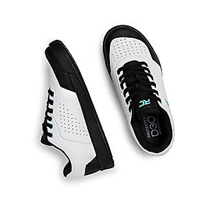 Ride Concepts Women's Hellion Elite Bike Shoe White/Aqua, 6 M US