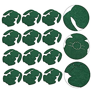 DOITOOL 12pcs Rabbit Tableware Set Silverware Pouches Burlap Cutlery Fork Bag Easter Fork Holder Bunny Cutlery Holder Easter Silverware Holder Easter Rabbit Non-woven Fabric Sleeve Desktop