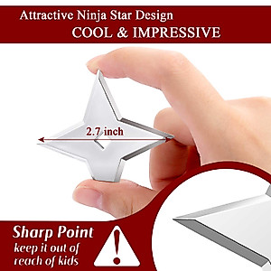 Weewooday 10 Pieces Ninja Magnets Cool Fridge Throwing Star Decorative Funny Magnets Refrigerator Magnets Office Whiteboard Magnets for Home Office