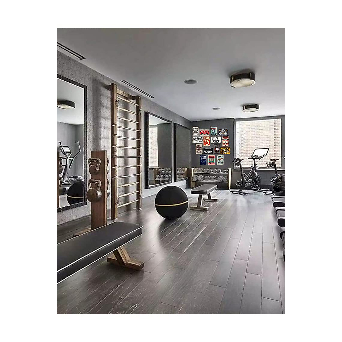 A One Hour Workout is 4% of Your Day No Excuses Retro Look Metal 8X12 Inch Decoration Painting Sign for Home Gym Farm Garden Garage Inspirational Quotes Wall Decor