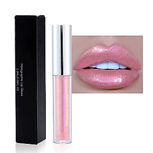 Rosarden Long-Lasting Shiny Liquid Lipstick, Diamond Shimmer Metallic Lip Gloss, Waterproof, Moisturizing, Popular Shiny Lip Gloss for Face & Eyes Makeup