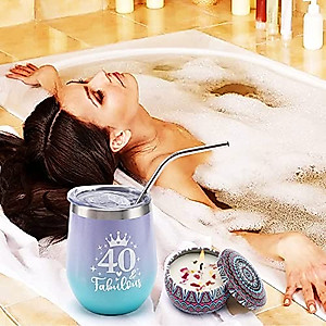 40th Birthday Gifts Women, 9 Special Unique Funny Happy Humorous Gifts for Women Tuning 40, Wife, Mom, Sister, Friends, Coworker, 40th Bday Gifts Women