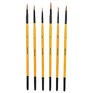 Nylon Hair Brush Painting Painting Brush Set, Nylon Hair Brush, Comfortable to Hold Office School Acrylic Paint for Watercolor Coloring