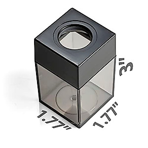 Officemate International Corp. 93690 Clip Dispenser, Magnetic, Smoke/Black