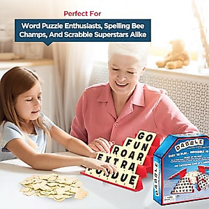 Dabble Word Game - Enhances Memory, Spelling, and Vocabulary for All Ages - Award-Winning, Engaging, Educational Entertainment for Kids, Families, and Seniors, 2-4 Players, Ages 8+