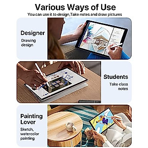 Stylus Pen for iPad with Magnetic Wireless Charging, Apple Smart Pen Colorful, iPad Pencil 2nd Generation Compatible with iPad Pro 11 in 1/2/3/4, iPad Pro 12.9 in 3/4/5/6, iPad Air 4/5, iPad Mini 6