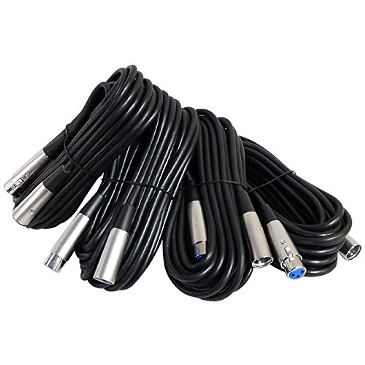 Your Cable Store XLR/Mic Cable Kit Two 50 ft, Two 15 ft and Four 25 Foot XLR Patch Cables