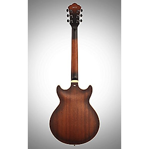 Ibanez Artcore 6 String Semi-Hollow-Body Electric Guitar, Right, Tobacco Flat (AM53TF)