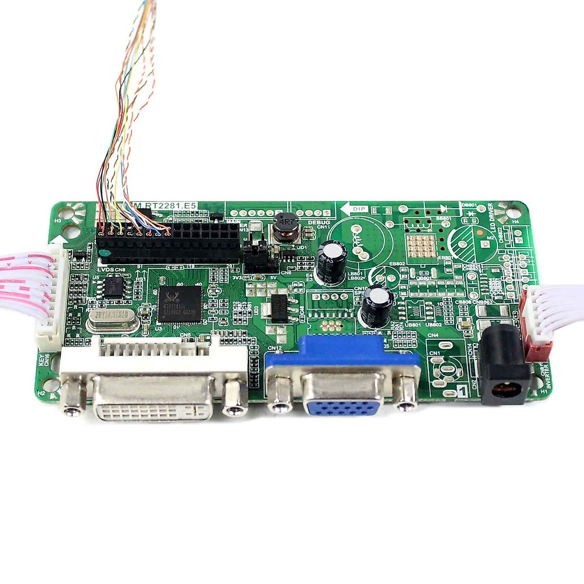 9.7" Portable Monitor LCD Screen Thin Frameless Display 1024x768 Resolution DVI VGA WLED LCD Controller Board