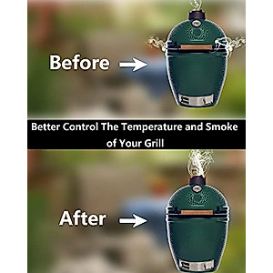 Gasket for Big Green Egg Large, Big Green Egg Parts Accessories, High Temp Material Gasket Replacement for Big Green Egg Large and XLarge, Self Stick 15Ft Long,7/8" Wide,with Scraper