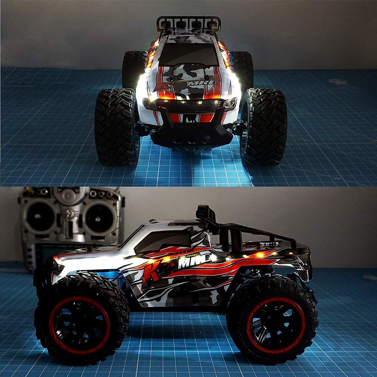 elechawk LED Light Strip for RC Fixed Wing Airplane Flying Wing Plane AR Wing Drone Model Car Truck (White)