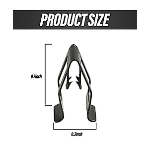 ESEWALAS 20PCS Dashboard Trim Clips,Automotive Car Metal Retainer Car Front Console Retainer,Front Console Dash Dashboard Trim, Metal Dash Retainer Clips Replacement for Mose Cars