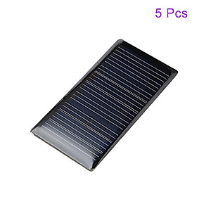 DMiotech 5 Pack 4.5V 60mA 77.5mm x 40mm Mini Solar Panel Cell for DIY Electric Power Project
