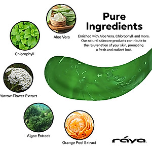 Raya Chlorophyll Masque (607) | Tightening Facial Treatment Mask for All Skin | Reduces Fine Lines and Wrinkles | Skin Tightening Mask for Face Skin Care | Face Masks Skincare
