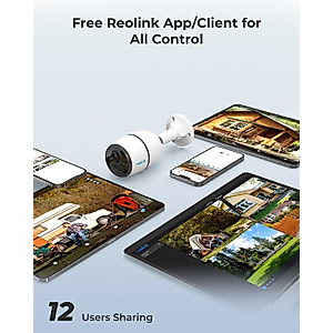 REOLINK 4G Camera Go Plus 2 Pack Bundle, 3G/4G LTE Security Camera 2K with Person/Vehicle Detection, No WiFi Security Camera, Solar Powered, 4MP Night Vision, Waterproof, Local & Cloud Storage