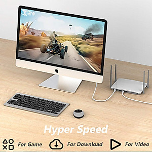 QIFGUO Cat 8 Ethernet Cable 50 ft Internet Network LAN Cable High Speed 2000Mhz 40Gbps RJ45 Cables for Gaming, Xbox, PS4, Modem, Router - Compatible for Cat7/Cat6e/Cat5e Network - White