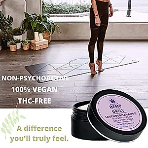 Premium Hemp Extract Daily Earthly Body Intensive Topical Cream - Great Rub for Skin, Muscles, Knees, Joints, Back, Neck and Shoulder - Organic Ingredients | 1.7 Ounces (Lavender, Pack of 1)