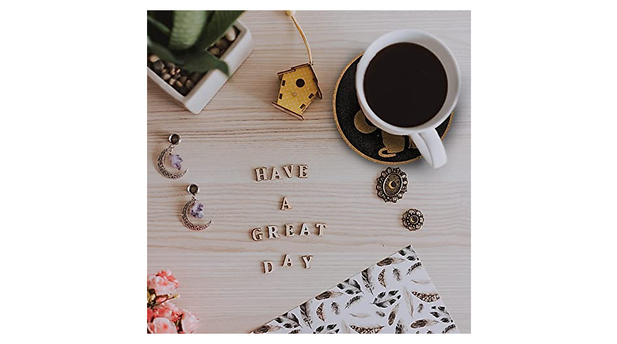 Mango Steam Cat Cork Coasters with Holder | Table Protection