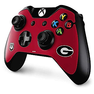 Skinit Decal Gaming Skin Compatible with Xbox One Controller - Officially Licensed College University of Georgia Logo Red Design