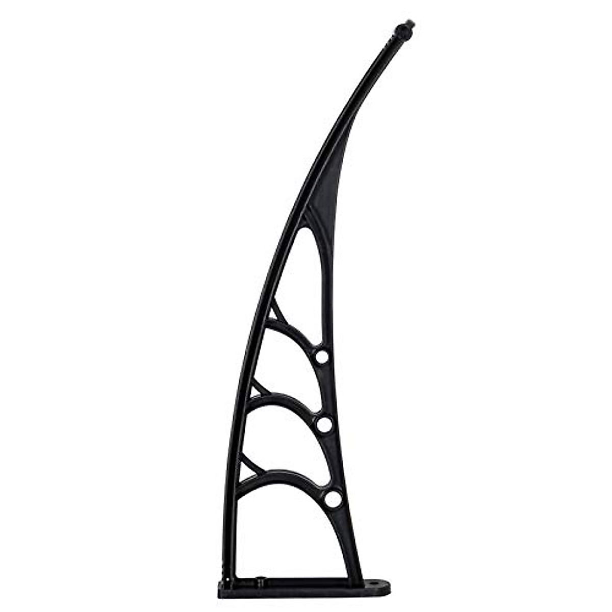 Window Awning Door Canopy, Outdoor Polycarbonate Cover Outdoor Front Door Patio Canopy UV Rain Snow Sunlight Protection (40" x 32", White Canopy/Black Bracket)