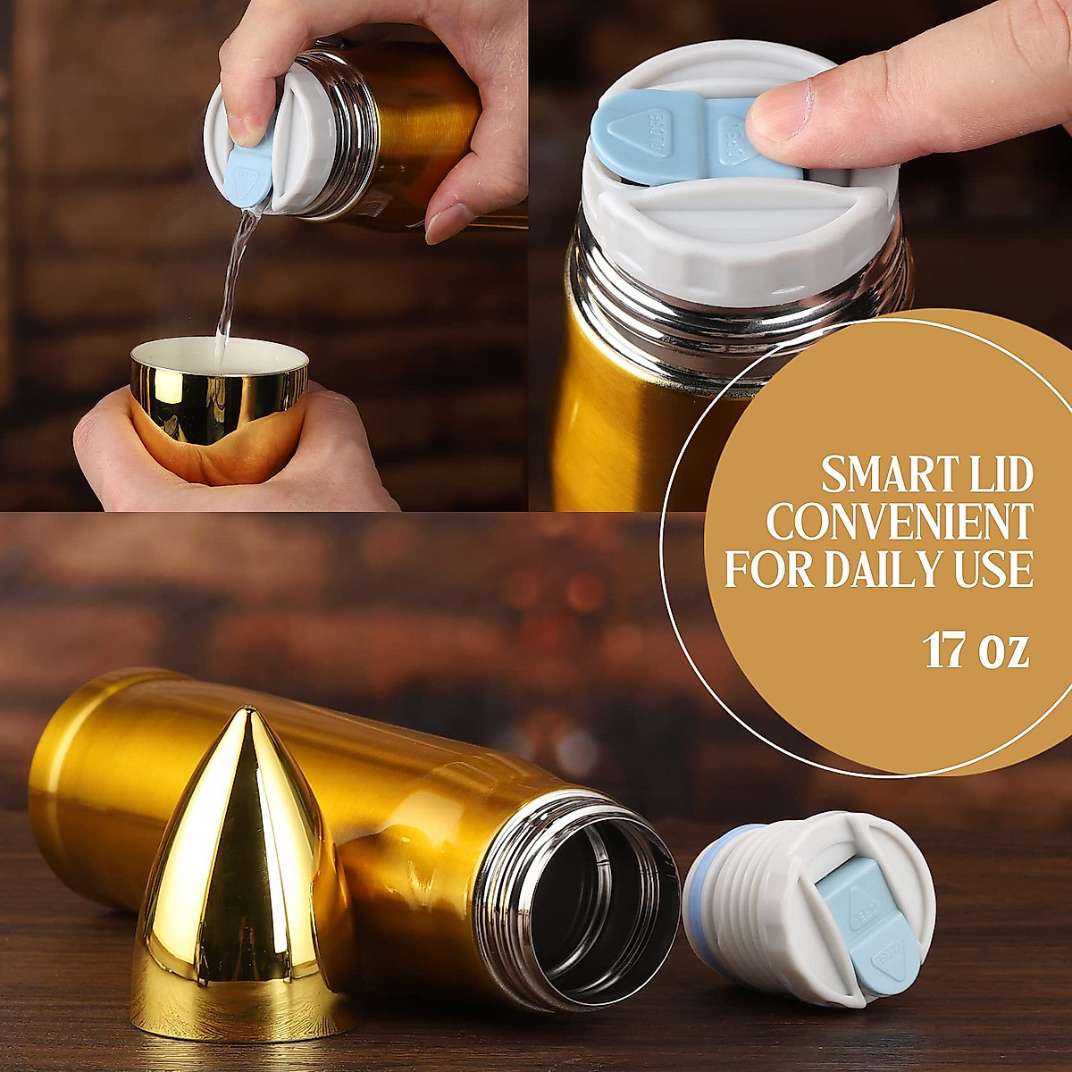 OOPERAY Gifts for Dad, Tumbler 17oz, Fathers Day Dad Gifts from Daughter Son, Birthday Christmas Stocking Stuffers Gifts for Dad, Dad Gifts from Kids