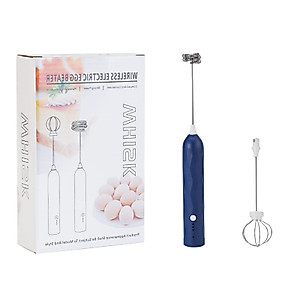 Home Electric Mixer Milk Beater Double-Head Coffee Frother Foamer Machine Stainless Steel For Kitchen Food Processor Small Electric Whisk Mixer Mini Hand-held For Coffee Shakes Stirring Stainless Tool