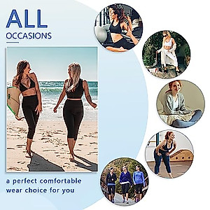 we fleece 3 Pack Black Capri Leggings for Women-Soft High Waisted Tummy Control Non See Through Workout Running Yoga Pants(A-3 Pack-Black,Black,Black,2XL-3XL)