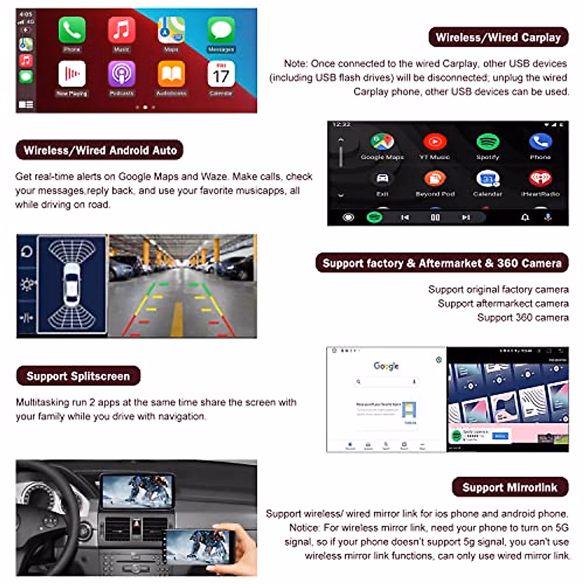 Road Top Newest Android 12 Car Stereo 10.25" Car Touch Screen for Mercedes Benz GLK Class X204 2009-2015 Year, 8+128G, Support Wireless Carplay, Global Weather,OTA Upgrade,Voice Control