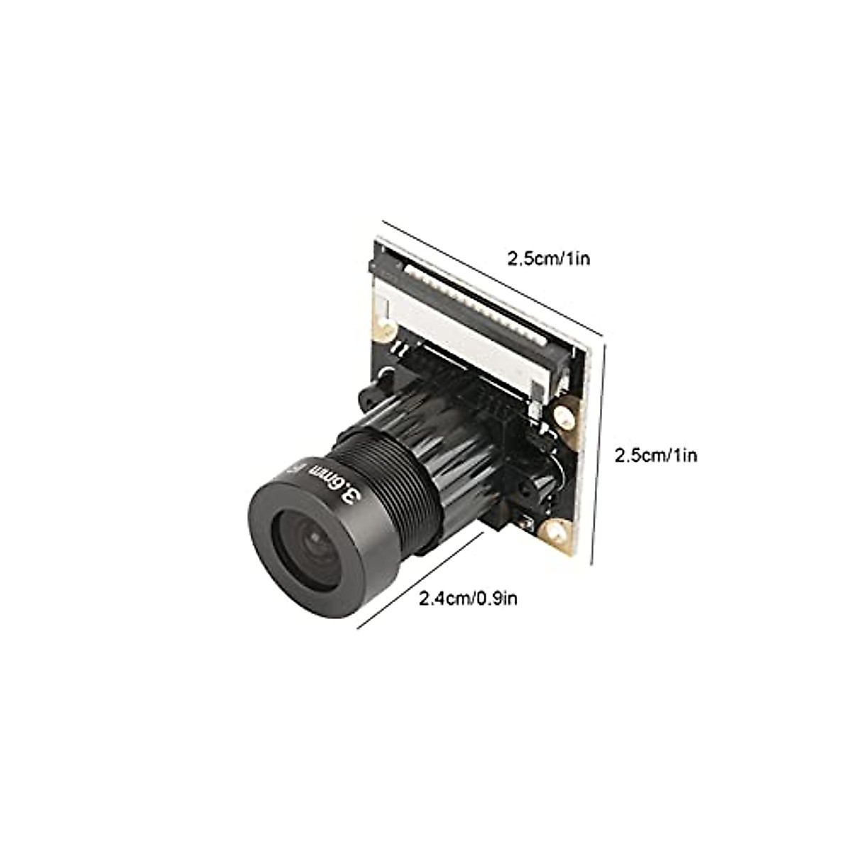 5MP Camera Module, Webcam Board OV5647 Chip Easy Installation Clear Image High Sensitivity with 15cm Ribbon Cable for Raspberry Pi B 3 2