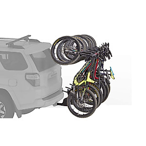 YAKIMA, HangOver Vertical Hitch Rack for Suspension Fork Bikes, 6 Bike