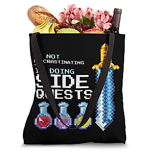 Gamer Funny - I'm Not Procrastinating I'm Doing Side Quests Tote Bag