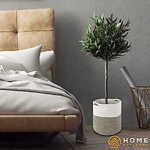 Cotton Rope Storage Baskets Set of 3 – Foldable Toddler Friendly - Holds Laundry Toys & Accessories – Decorative for Room or Shelf - Soft & Durable