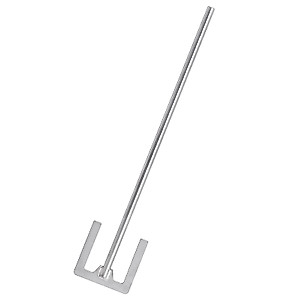 YUCHENGTECH Anchor Paddle Stirring Rod Stainless Steel Stirrer Stirring Paddle Electric Overhead Stirring Rod Stainless Steel Stirrer (L 300mm Paddle Width 60mm)