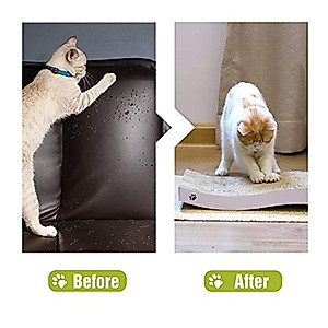 Coching Cat Scratcher Cardboard Cat Scratch Pad with Premium Scratch Textures Design Durable Cat Scratching Pad Reversible