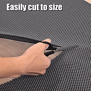 POWERTEC 71014 Non-Slip Woodworking Mat Pad, 24in x 48in – Large Liner for Cabinet, Bathroom, Drawer, Router, and Sander, Black