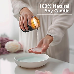 MOASITN Pumpkin Spice Scented Candles for Home| Natural Soy Fall Candle| Handmade Long Lasting Aromatherapy Candle| Jar Candel Gift for Women,Men| as Halloween,Birthday,Relaxing Gifts| 7oz