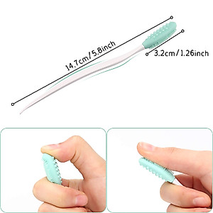 LUTER 6 pcs Silicone Exfoliating Lip Brush Double-Sided Soft Cleaning Beauty Tool for Smoother Skin and Lip Assorted Colors