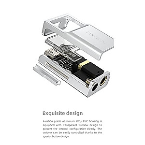 Fanmusic TANCHJIM Space Portable DAC Headphone Amplifier Support DSD256 32Bit/768kHz 3.5mm/4.4mm Output USB Type C Input DAC Amp