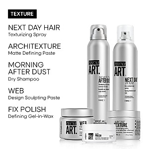 L'Oreal Professionnel Next Day Hair | Texture Hairspray | Provides Light Hold | Provides Texture with a Weightless Matte Finish | For All Hair Types
