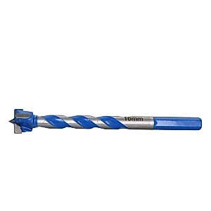 Auniwaig Forstner Drill Bits, 16mm Dia Wood Hole Saw, Auger Opener Cemented Carbide, 125mm Length Woodworking Hinge Hole Drilling Boring Bit Cutter, Hex Shank, Blue, 1 Pcs