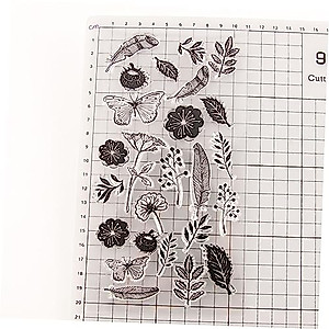 SEWACC Transparent Stamps Scrapbooking Stamps Clear Stamps Silicone Stamps Seal Account Lip Gloss