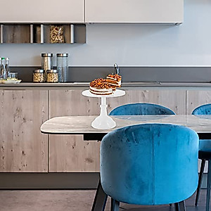 MENGCORE Grand Baker Cake Stand 10 inch Wedding Cake Tools Adjustable Height Fondant Cake Display Accessory for Party bakeware (White)