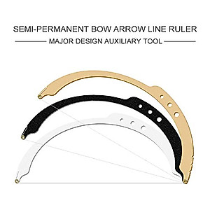 HOTWE Eyebrow Mapper with Strings, String/symetric brow drawing marking ruler, Microblading Line Marker Ruler Eyebrow Tattoo Measuring Tool With 10pcs Thread Lines for Eyebrow Mapper (Black)