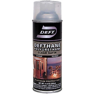 Deft Defthane Interior Exterior Clear Polyurethane Satin Spray, 11.5-Ounce Aerosol