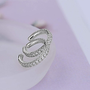 Sterling Silver Ear Cuffs No Piercings Non Pierced Cuff - Set of 2