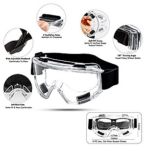 MOARON Reusable Half Facepiece, Half Facepiece with Goggle, Protection from Dust and Organic Vapors, for Painting, Sanding, Polishing, Spraying, Decorating