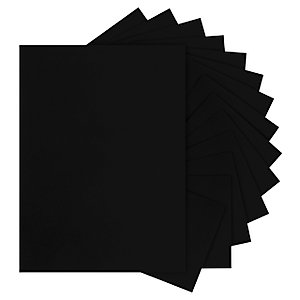 Silunkia 28 Sheets Black Cardstock 8.5 x 11 for Brrthday Decorations, 250gsm/92lb Heavyweight Black Construction Paper Card Stock for DIY Cards Making, Scrapbooking, Greeting Cards, Invitations