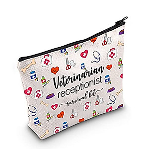 TSOTMO Vet Receptionist Gift Veterinarian Gift Vet Tech Gift Veterinarian Survival Kit Bag Animal Rescue Gift for Vet Assistant Veterinary Medicine Gift (Vet receptionist)