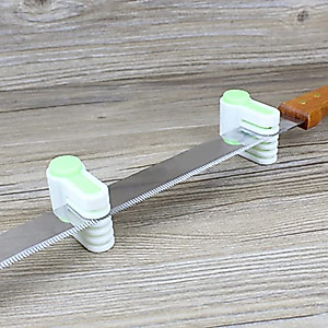 UPKOCH 5pairs Bread Kitchen Stratification Cutting Bakeware Tool Leveler Fixator Cut Slicing Green Slicer Layer Accessories Plastic Shopgreen Layers for Toast Cutter Cake Slice Pastry